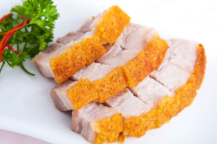 Cách làm thịt heo bì (da) giòn cực ngon